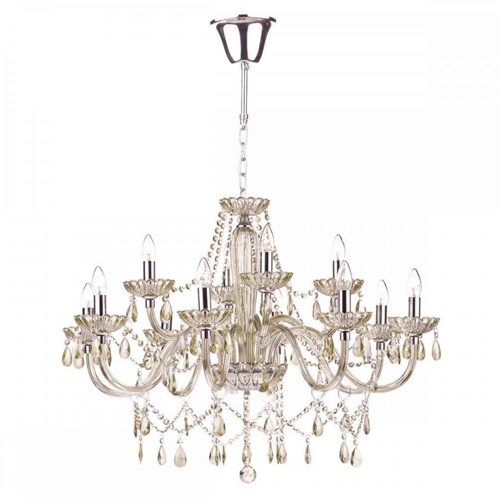 Raphael Champagne 12 Light Chandelier – Decor Lighting