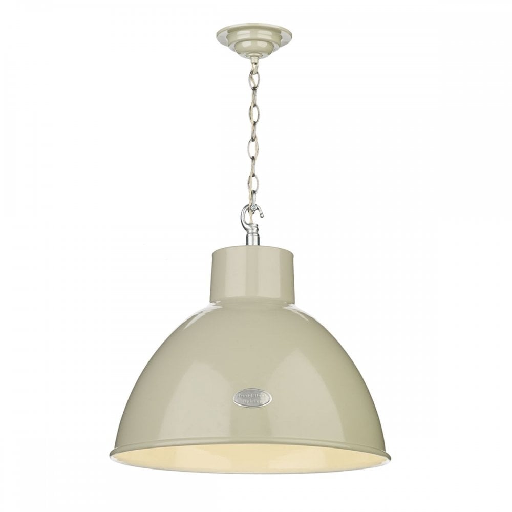 Utility Cotswold Cream Gloss Pendant - Large – Decor Lighting
