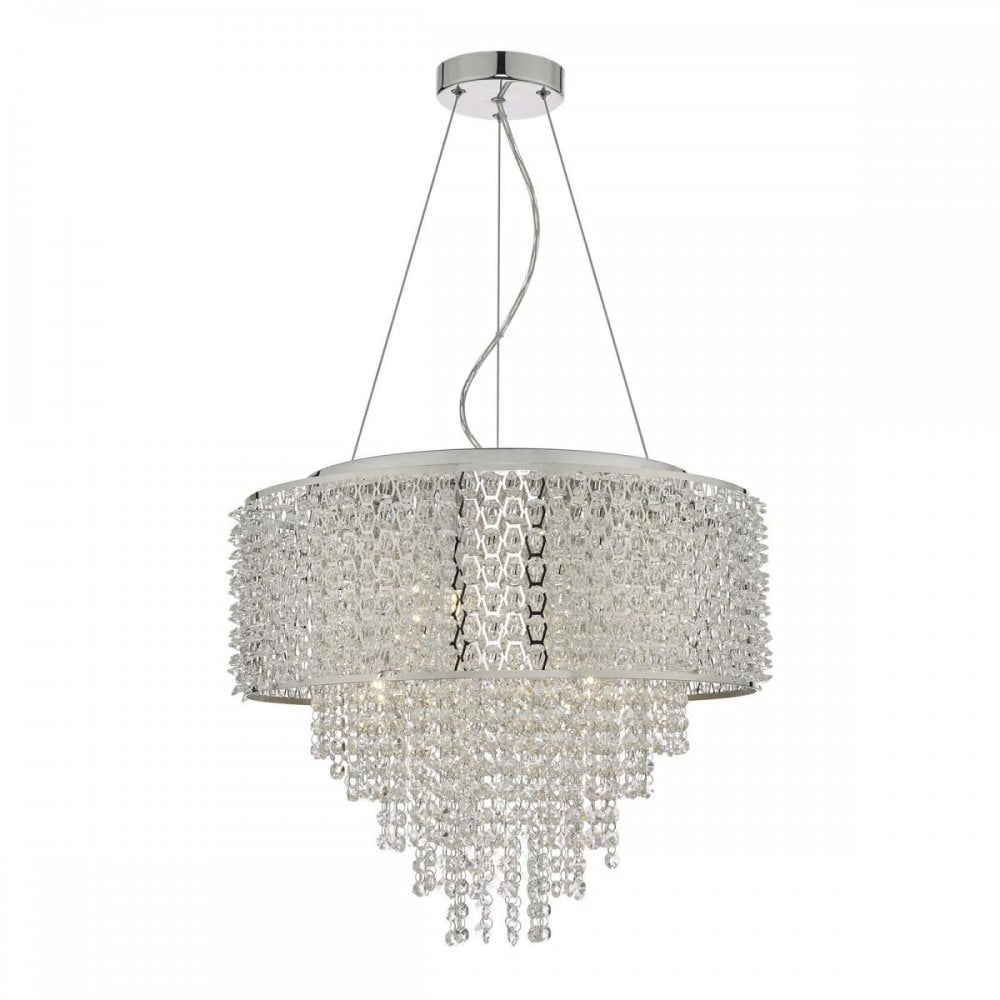 Acelynn Polished Chrome 6 Light Chandelier – Decor Lighting