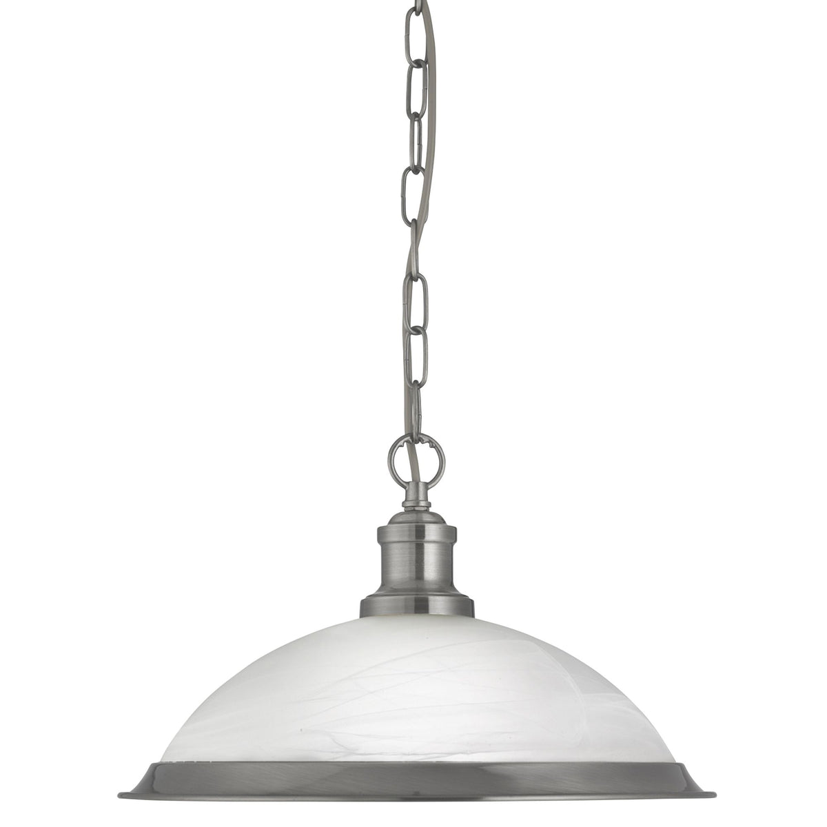 Bistro Satin Silver Ceiling Pendant – Decor Lighting