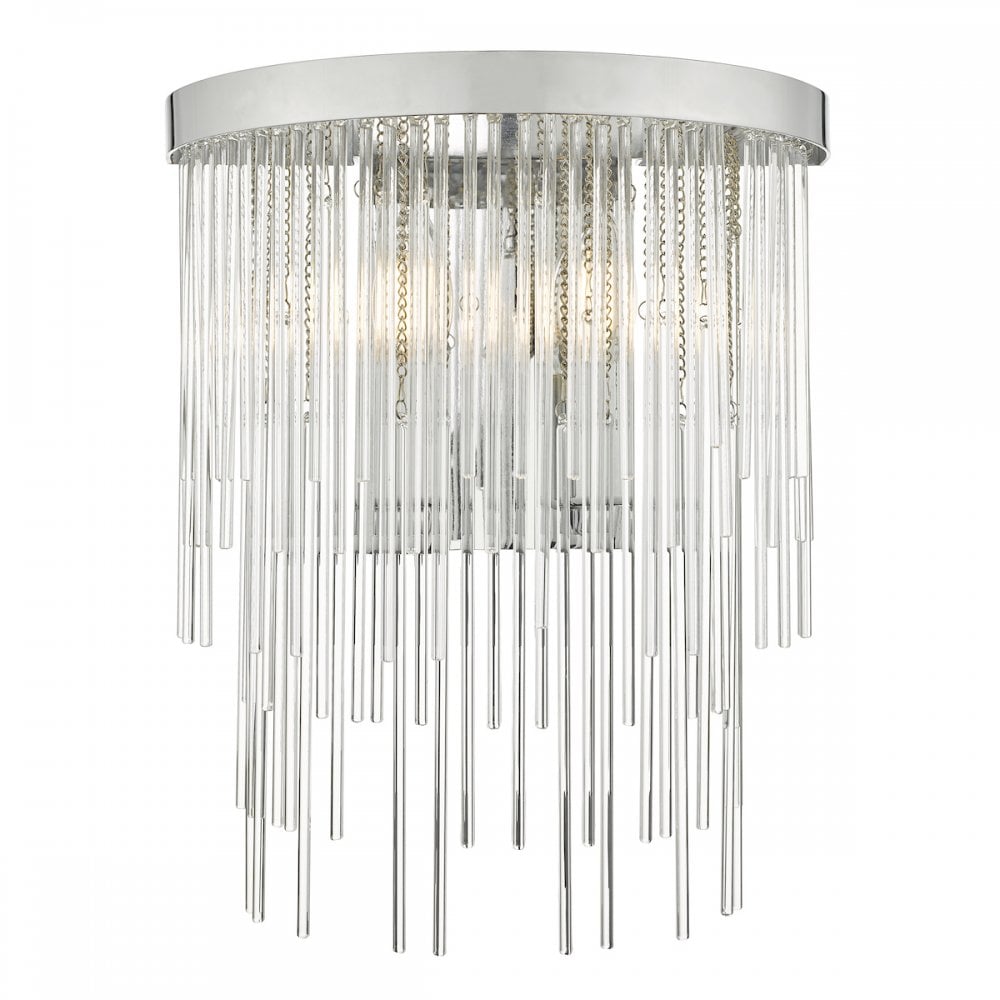 Isla 2 Light Wall Light Polished Chrome / Clear Glass – Decor Lighting