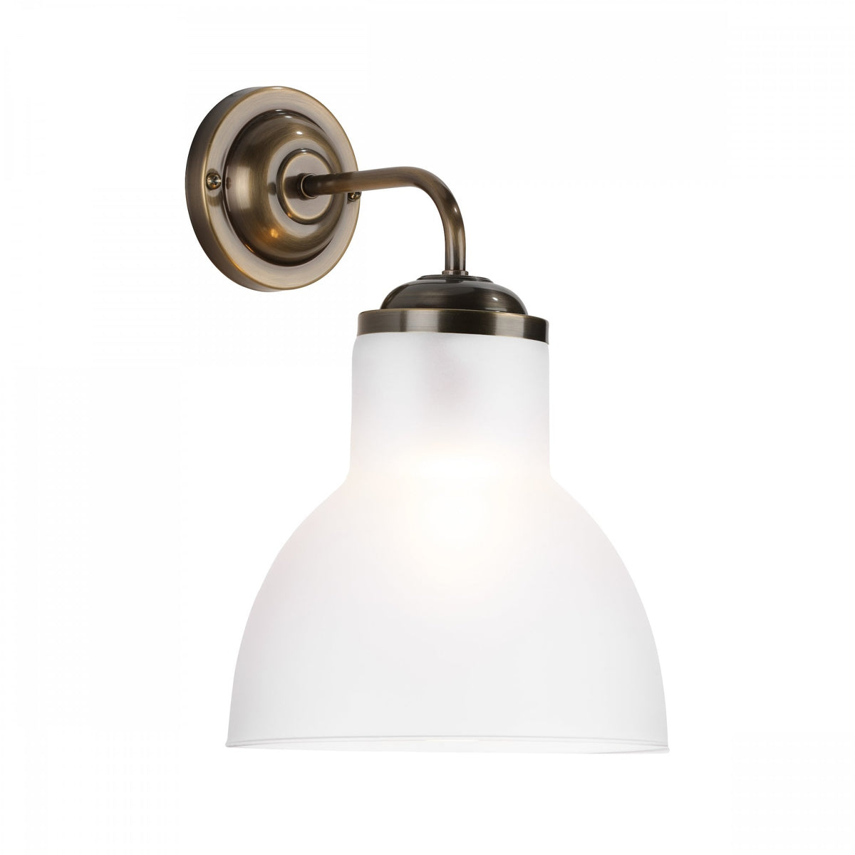 Upton Wall Light Antique Brass and Opal Glass – Decor Lighting