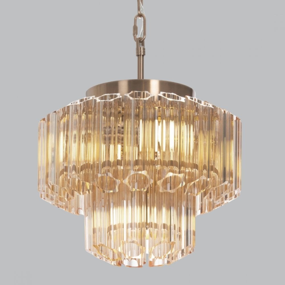 Keira Small Antique Glass Chandelier – Decor Lighting