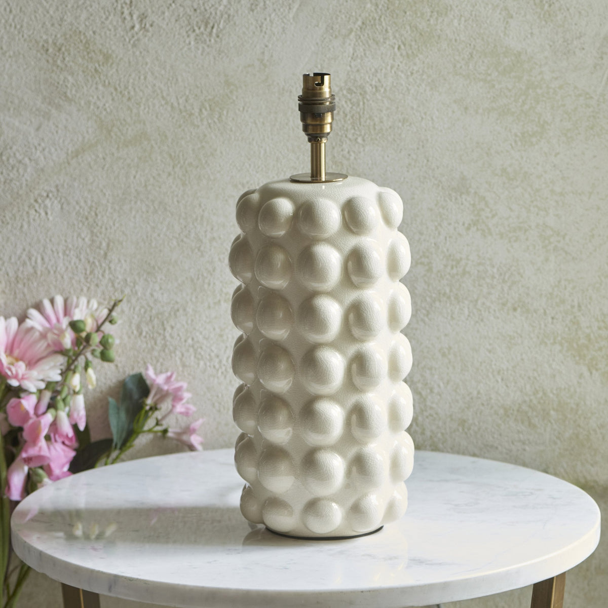 Bobble White Table Base – Decor Lighting