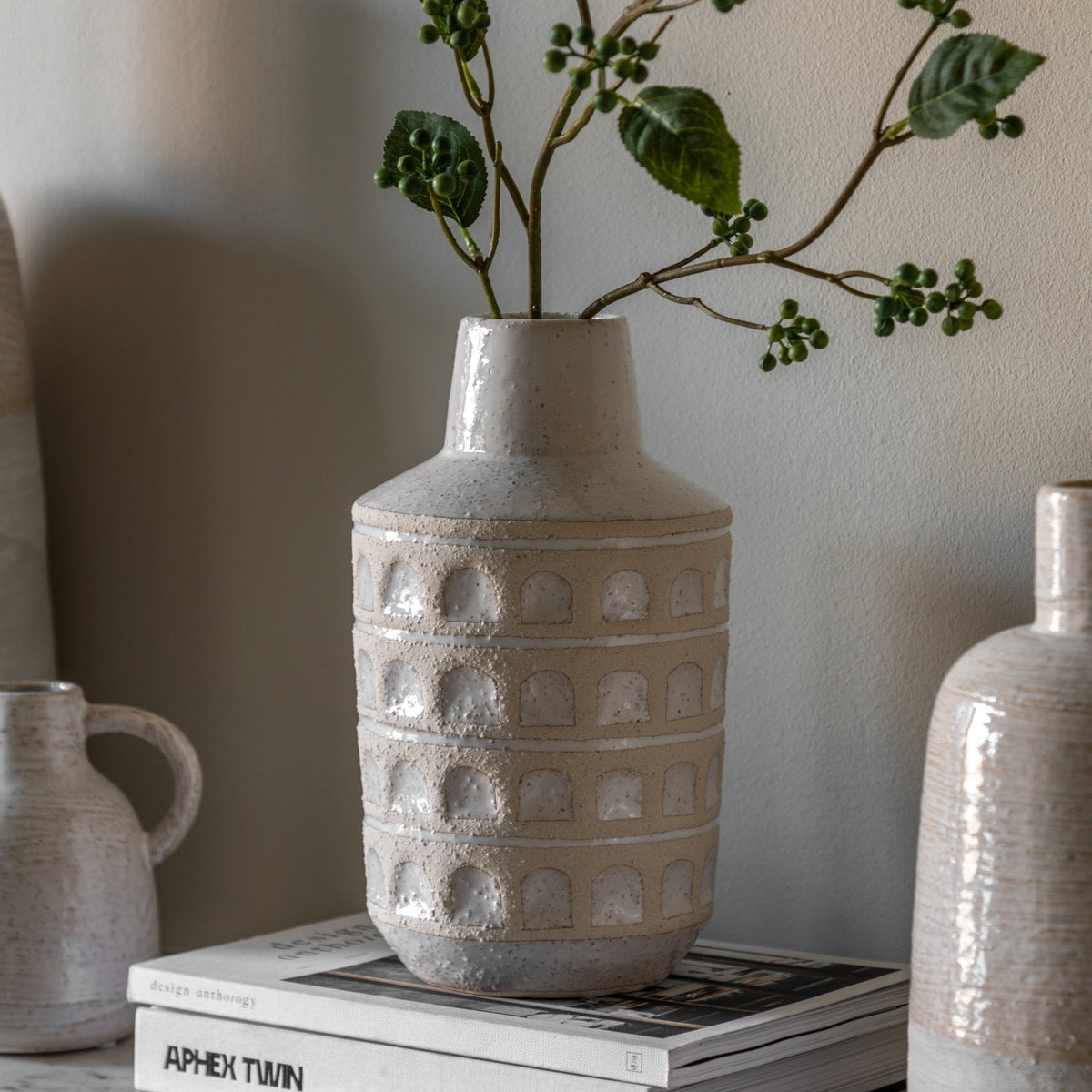 Capua Ceramic Graphic Vase – Decor Lighting