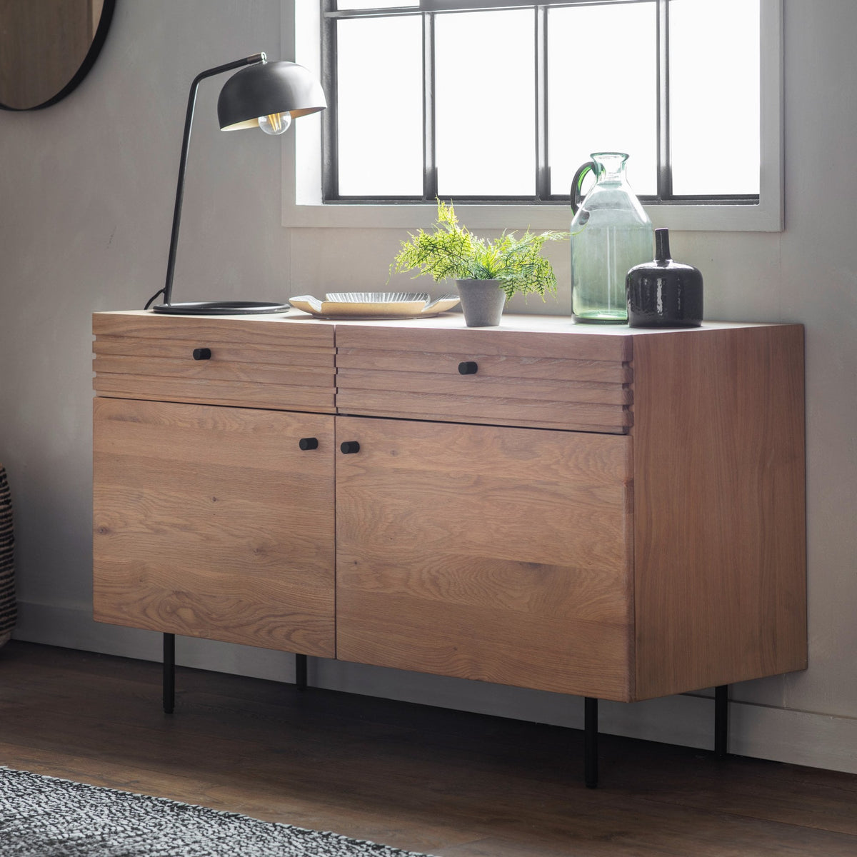 Okayama 2 Drawer 2 Door Sideboard – Decor Lighting