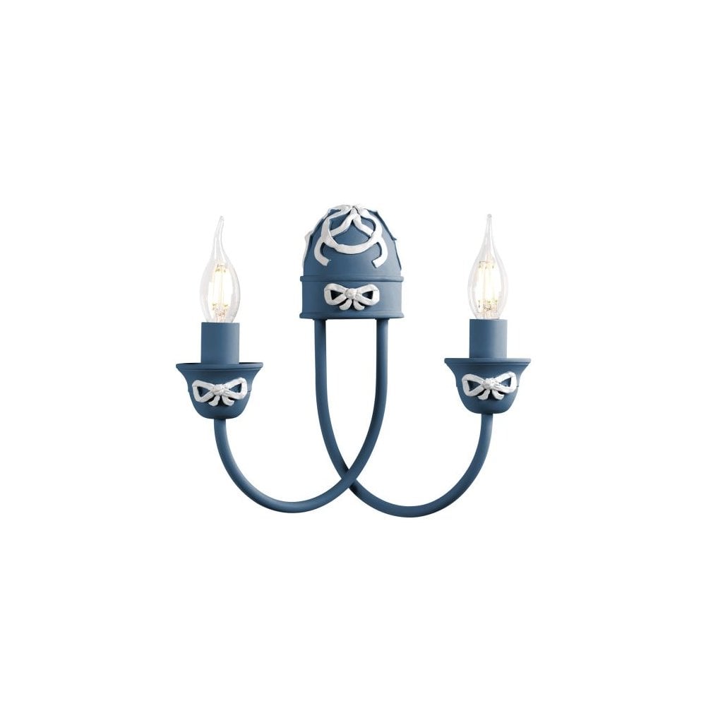 Amelie 2 Light Persian Blue Bespoke Wall Light (Bracket Only) – Decor ...