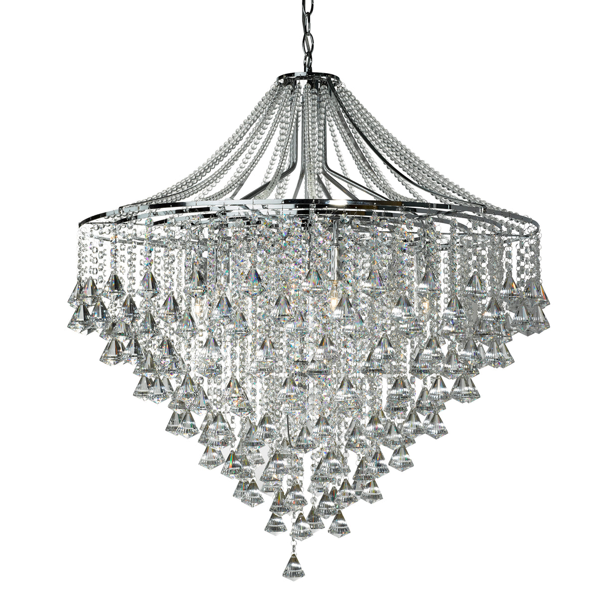 Dorchester Chrome 7 Light Pendant – Decor Lighting