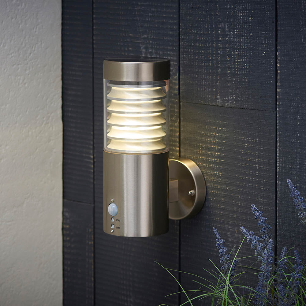 Equinox Stainless Steel LED PIR Wall – Decor Lighting