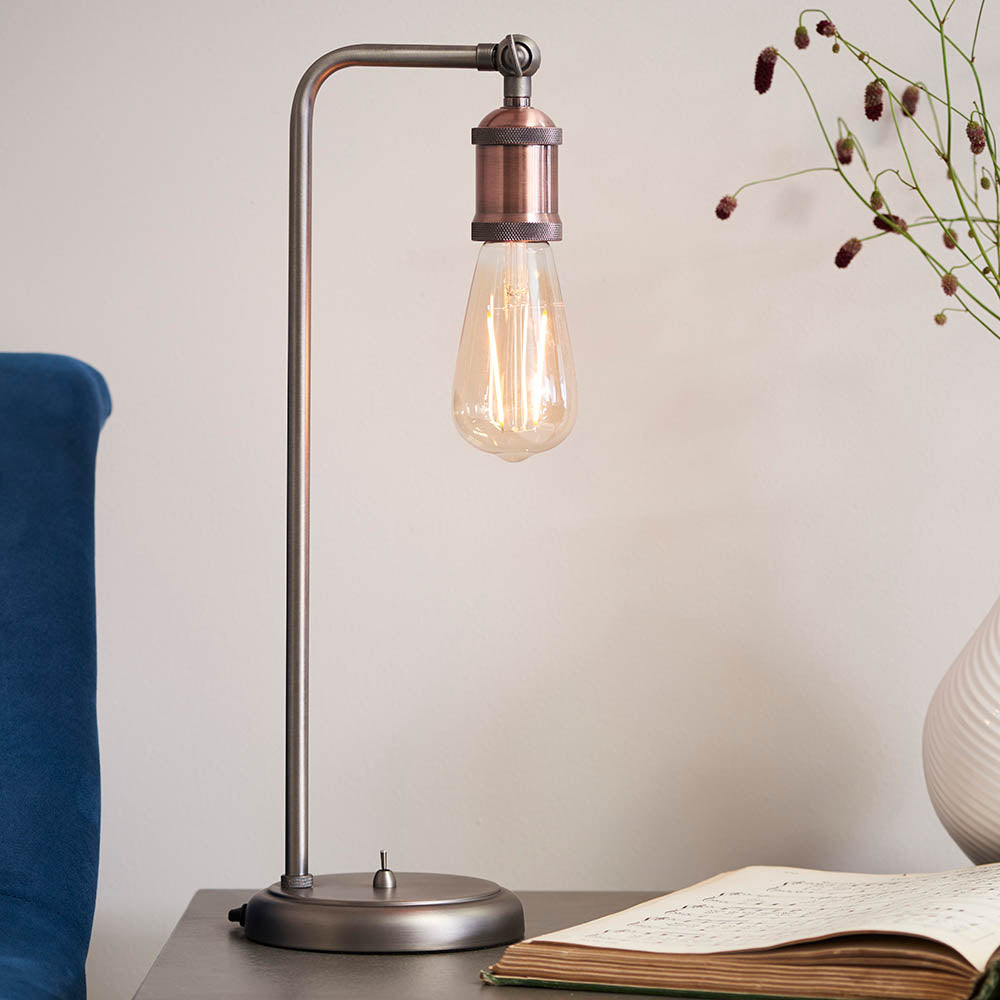 Hal Copper Rustic Table Lamp – Decor Lighting