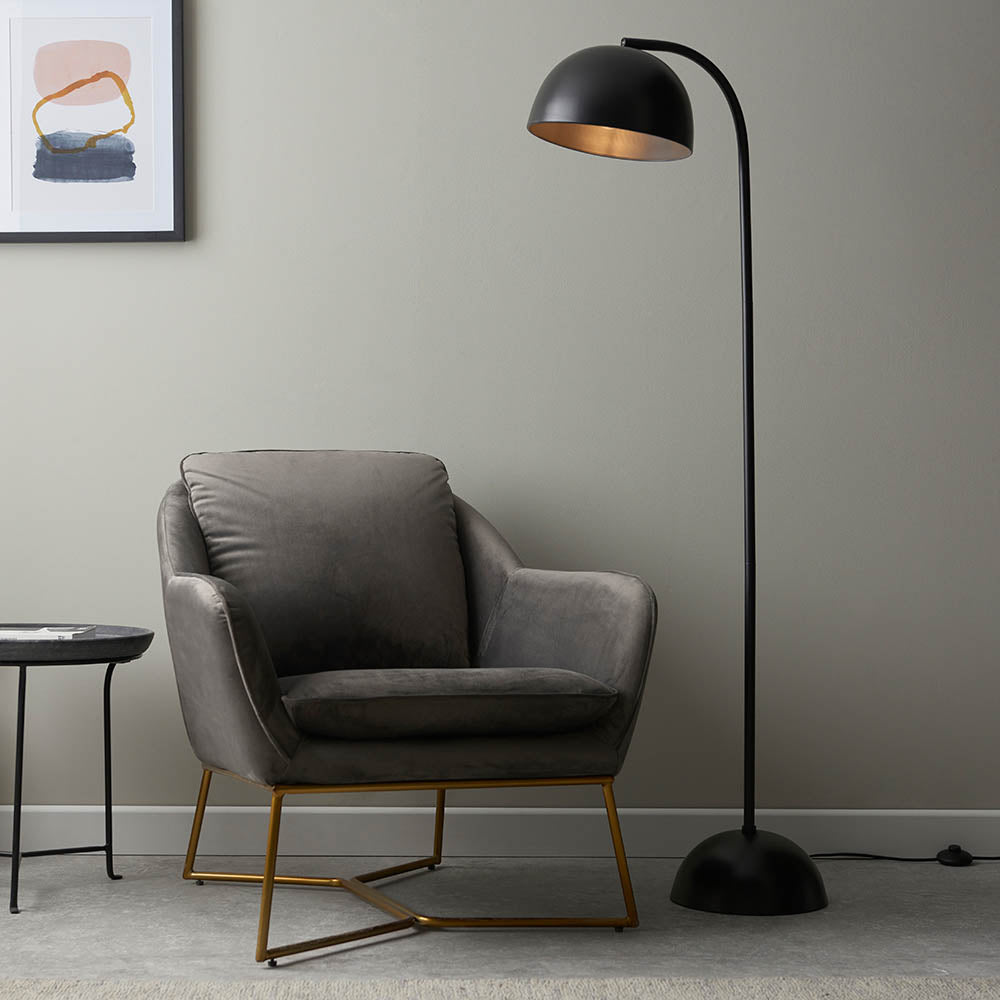 Brodey Matt Black Floor Lamp – Decor Lighting