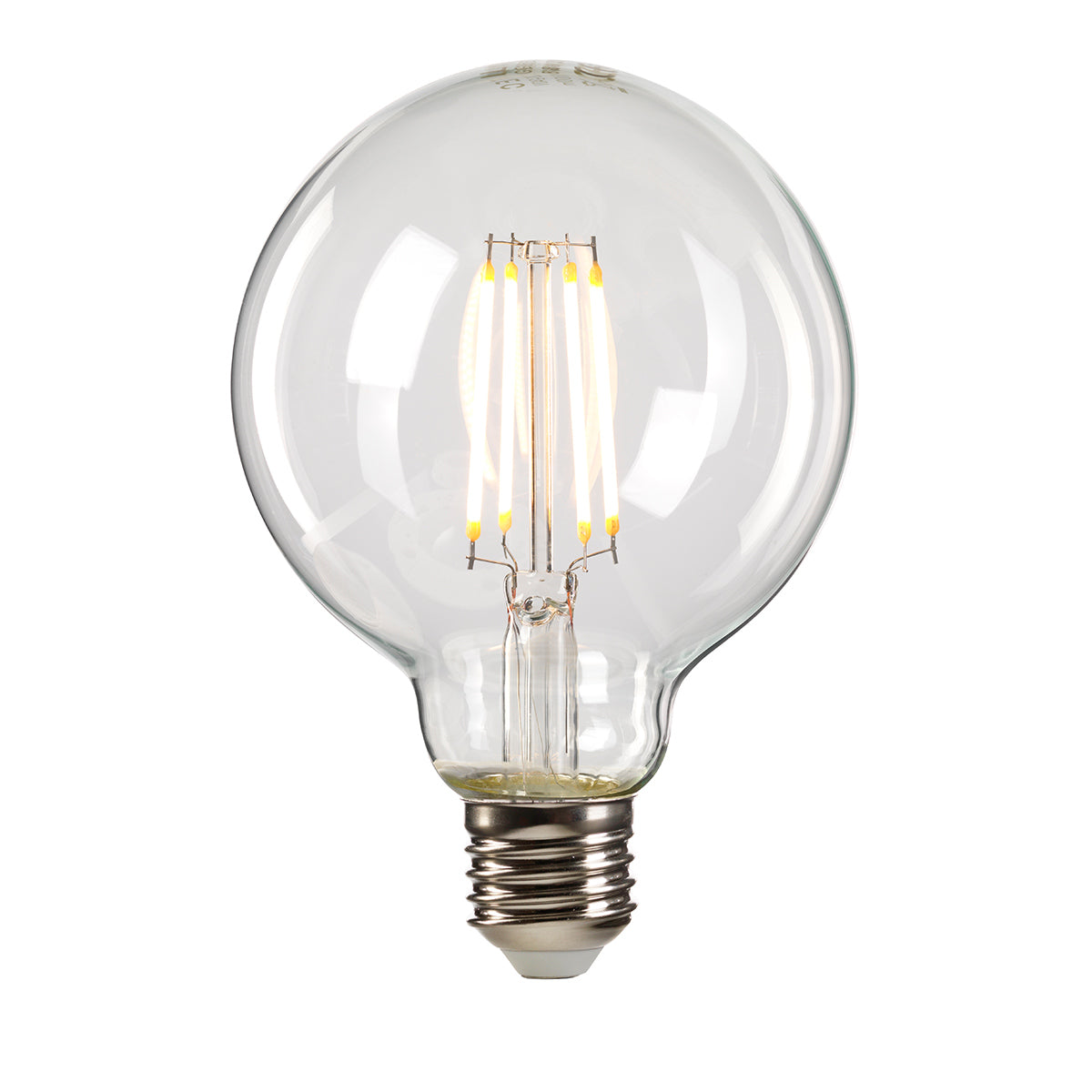 Large Clear Globe LED E27 Lamp Clear Glass – Decor Lighting