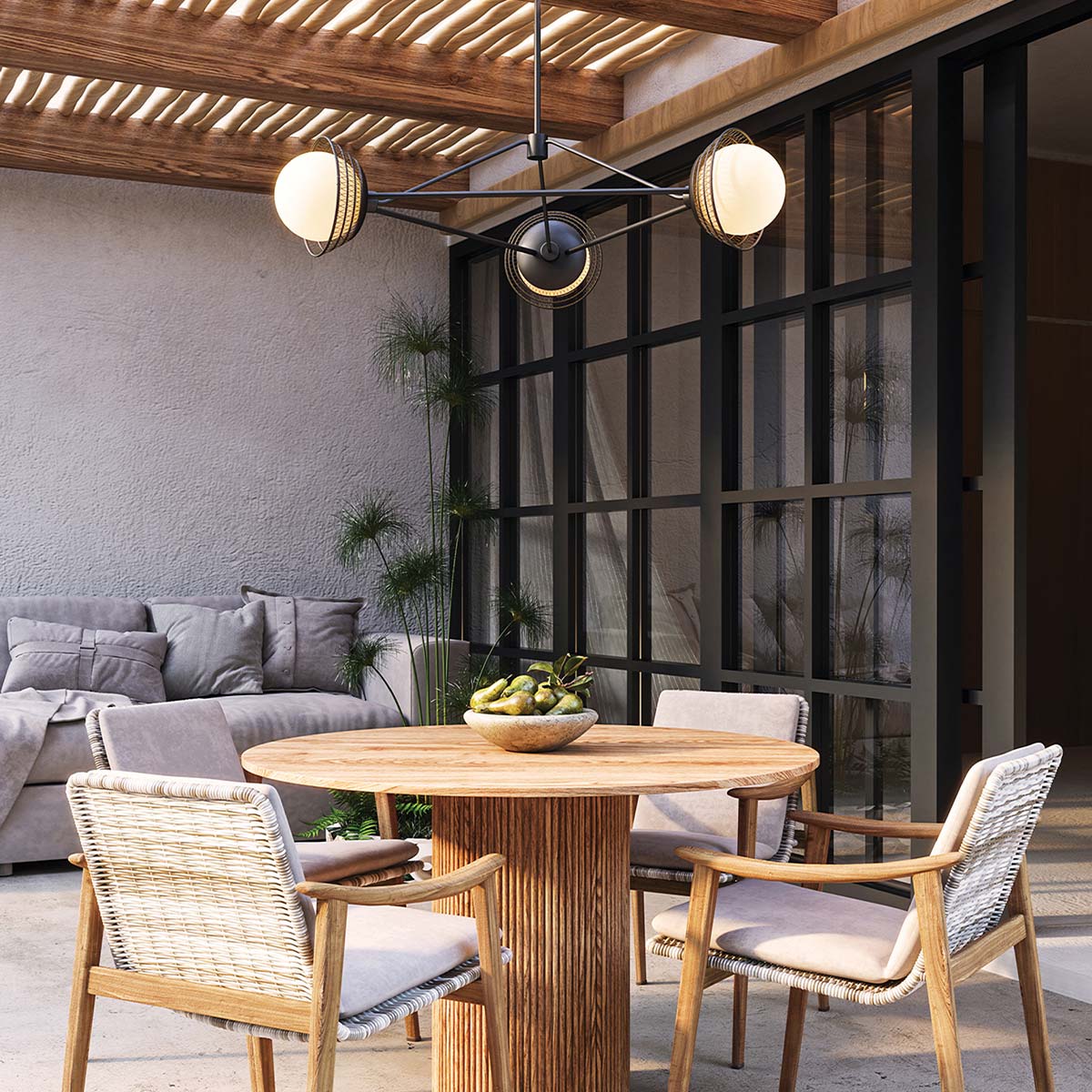 Perth Chandelier Matte Black 3 Light – Decor Lighting