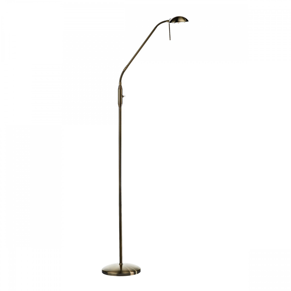 Journal Task Floor Lamp Antique Brass – Decor Lighting