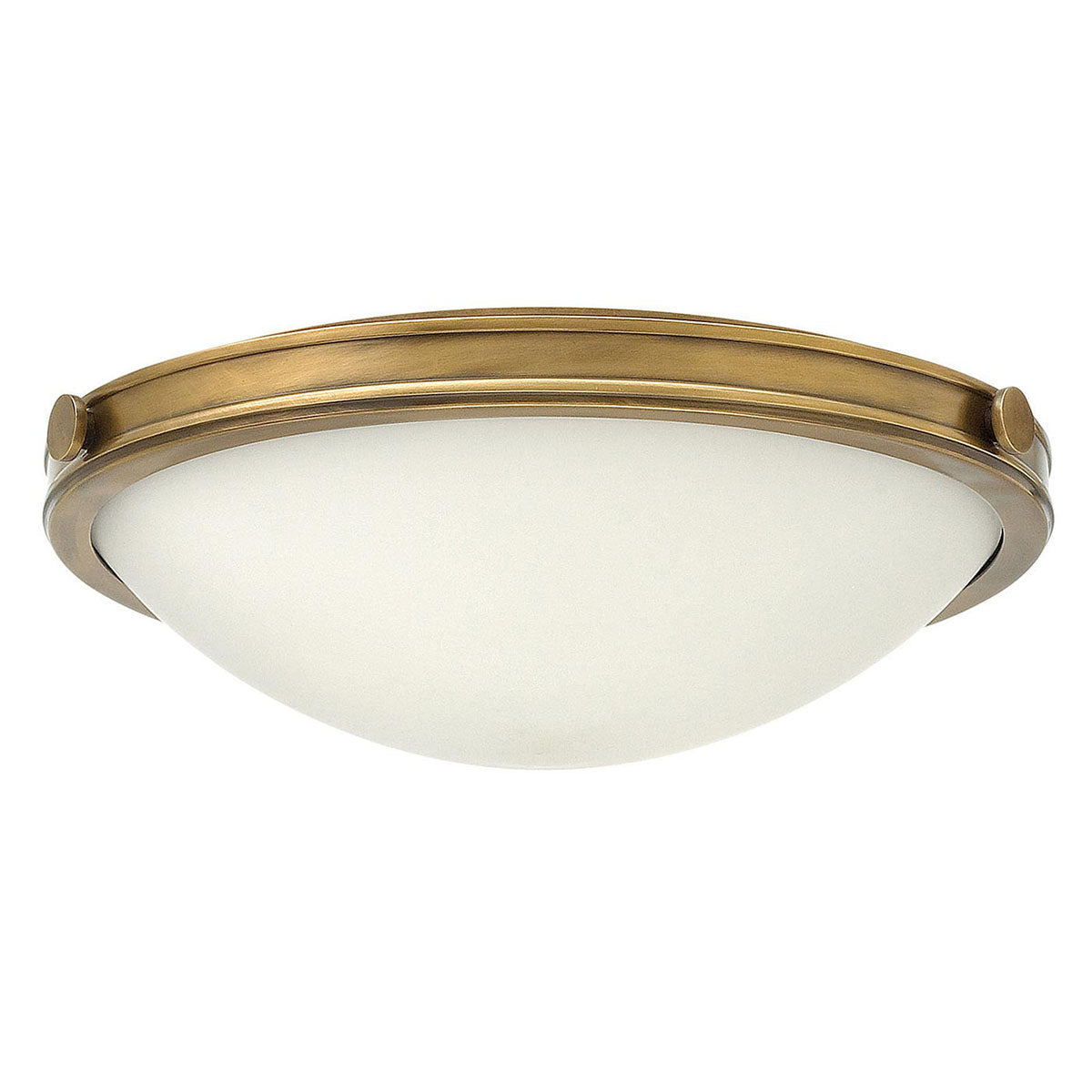 Collier 3 Light Large Flush Heritage Brass – Decor Lighting