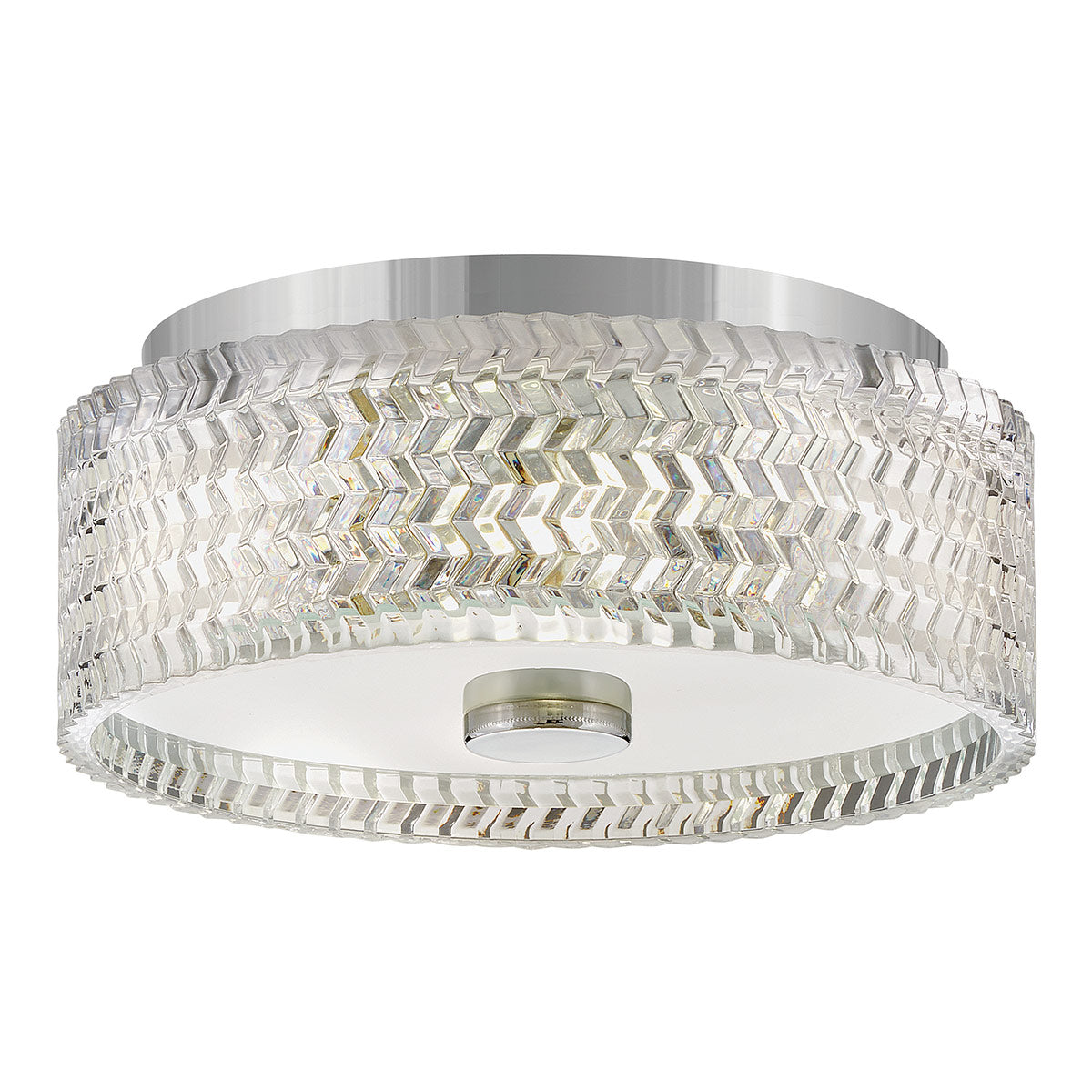 Elle 2 Light Small Flush Ceiling Light Chrome – Decor Lighting