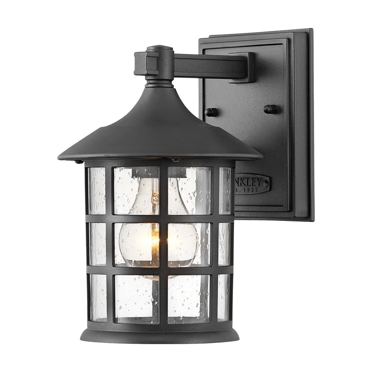 Freeport 1 Light Small Wall Lantern Light Textured Black – Decor Lighting