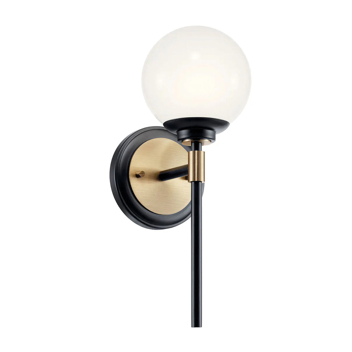Benno 1 Light Wall Light Black & Champagne Bronze – Decor Lighting