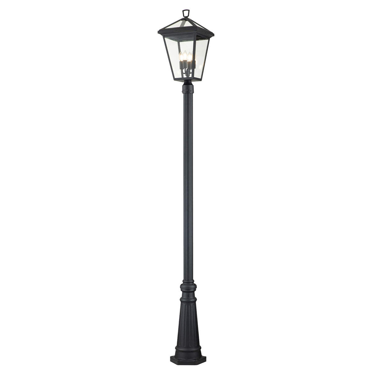 Alford Place 4 Light Lamp Post - Museum Black – Decor Lighting