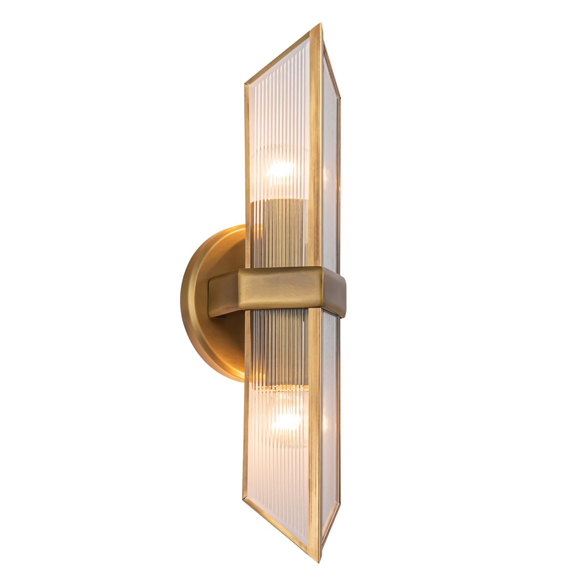 Cairo 2 Light Wall Light Vintage Brass – Decor Lighting