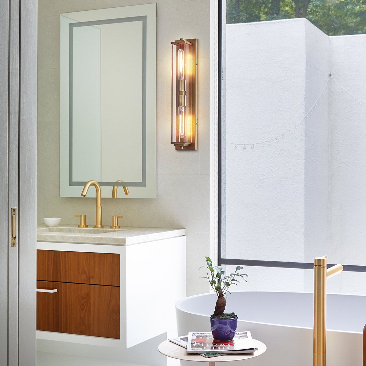 Henri 2 Light Wall Light Heritage Brass – Decor Lighting