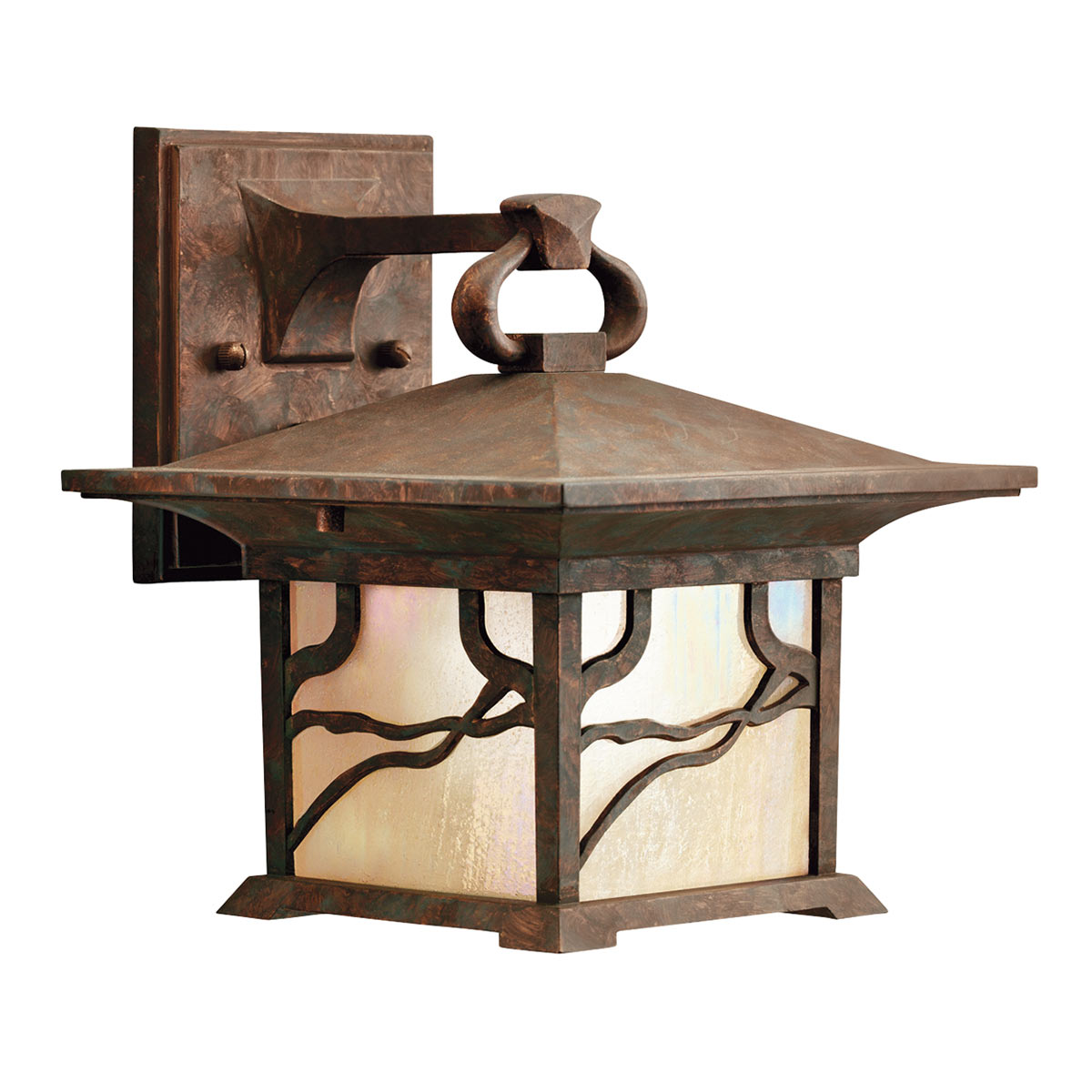 Morris 1 Light Medium Wall Lantern Light Distressed Copper – Decor Lighting