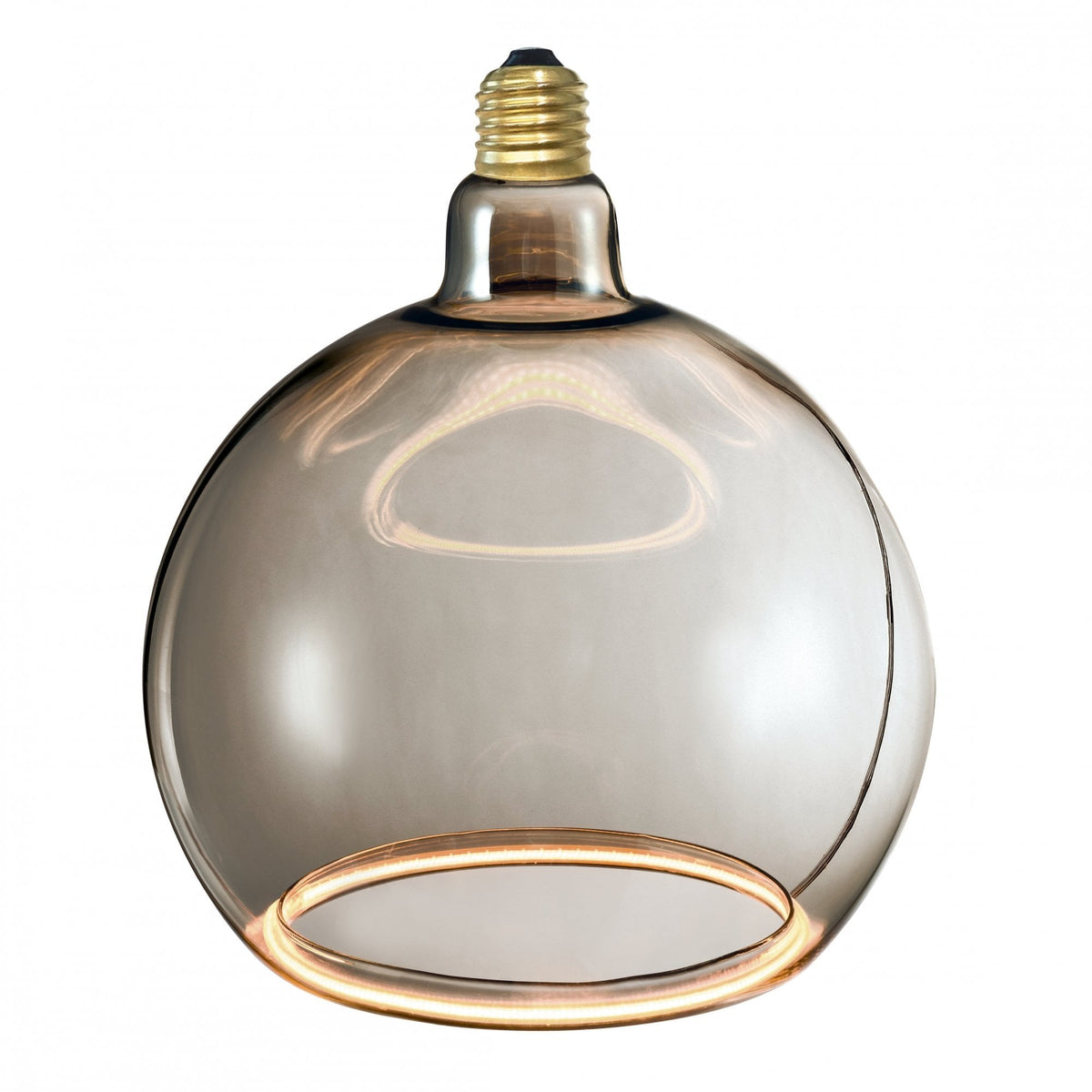 Cairo Large LED Light Bulb Smoked Glass – Decor Lighting