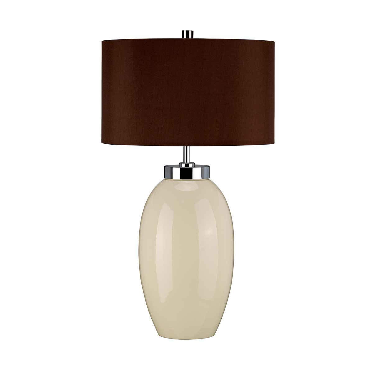 Victor 1 Light Small Table Lamp Cream – Decor Lighting